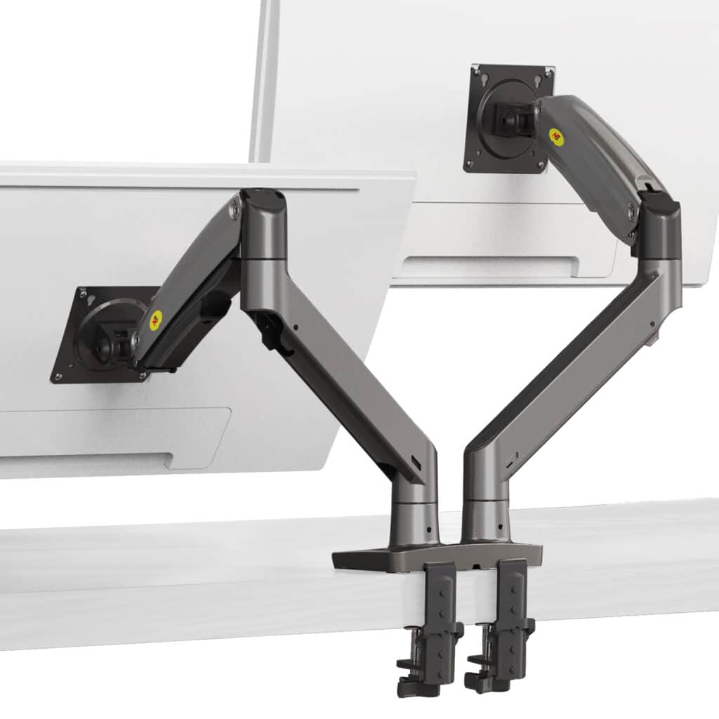 North Bayou Dual Desk Monitor Arm for 22”- 32'' monitors - Black (G75 ...